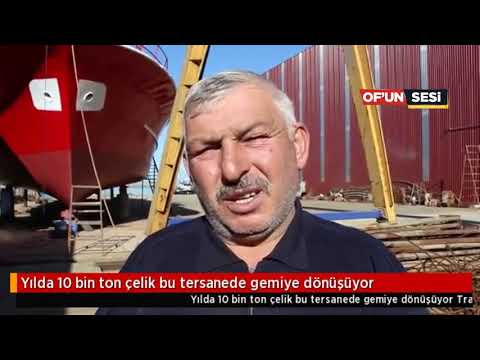 Yılda 10 bin ton çelik bu tersanede gemiye dönüşüyor