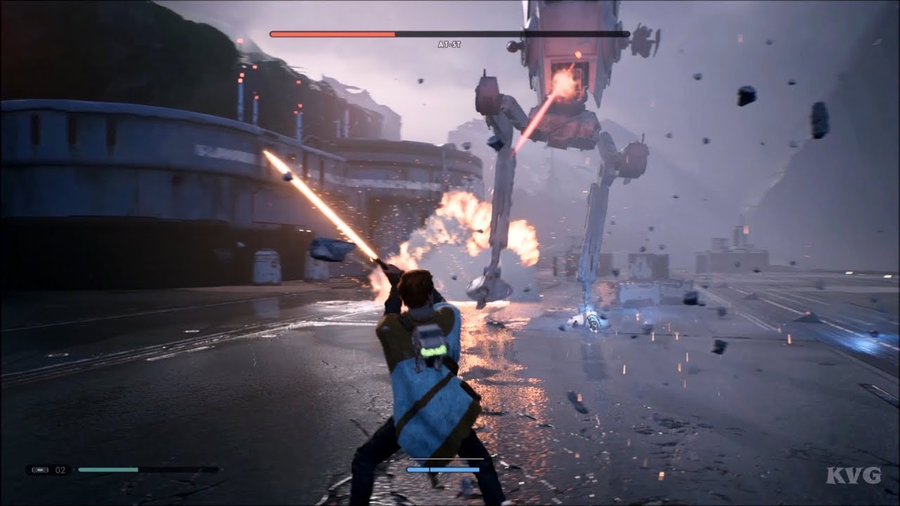 Star Wars Jedi: Fallen Order - AT-ST - Boss Fight | Gameplay (PC HD ...