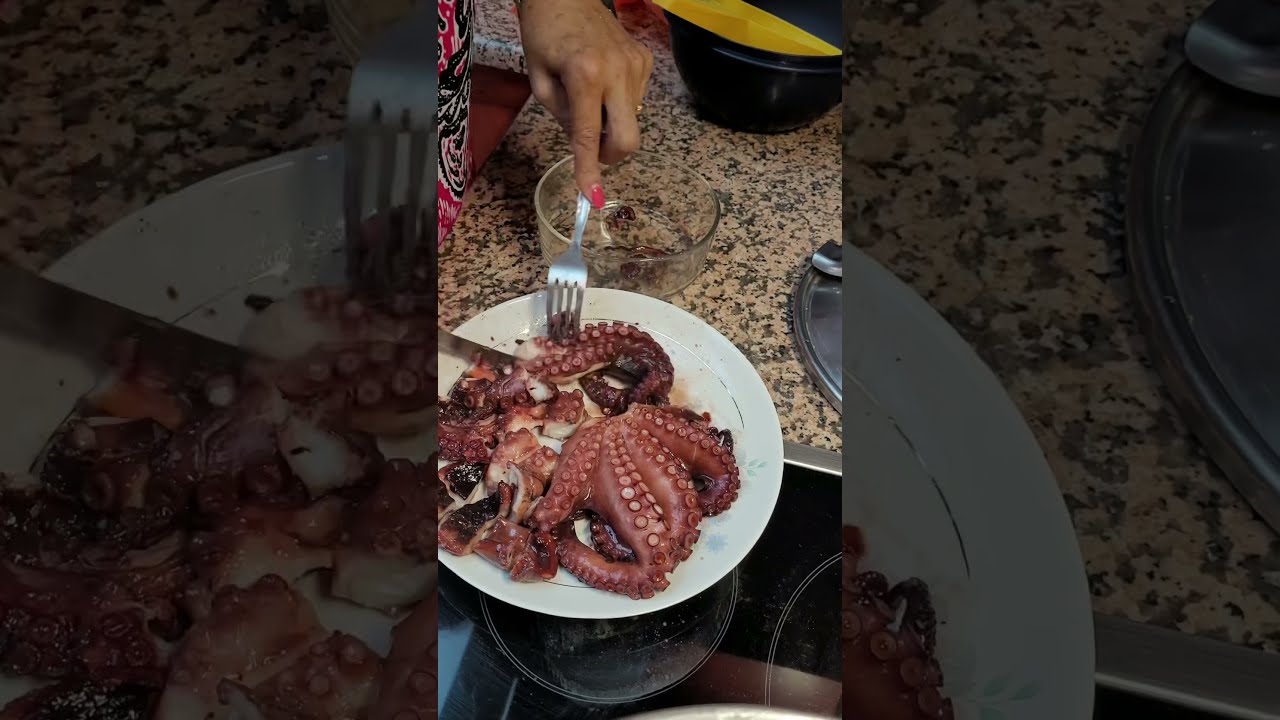 Htapodi Krasato Greek Recipe # shorts - YouTube