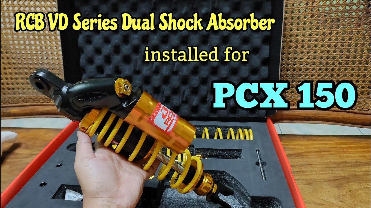 RCB - VD Series Dual Shock Absorber | Installed for PCX150 PART2 - YouTube