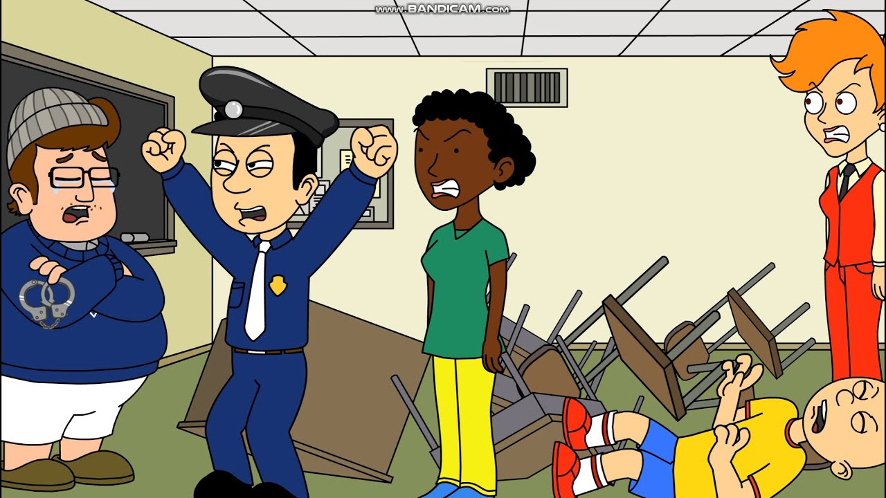 Bob Vandalizes the School and Blames Caillou/Arrested/Grounded - YouTube