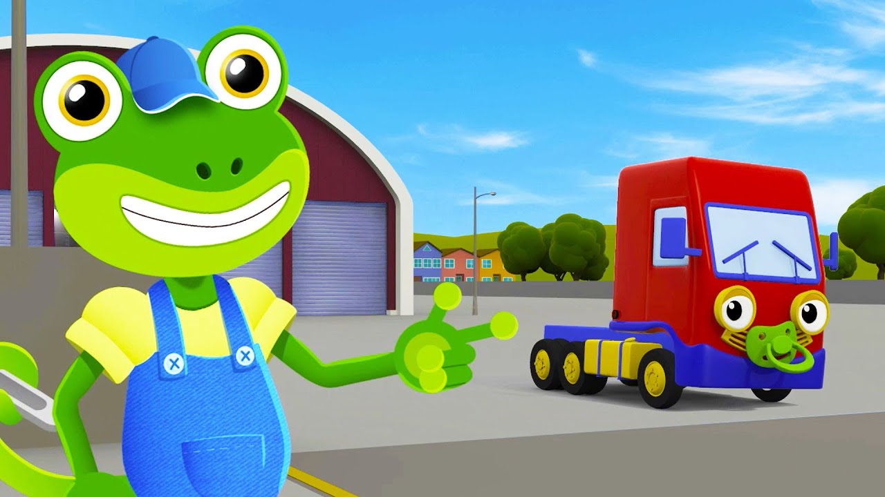 Baby Truck And The Buses | Nursery Rhymes & Kids Songs | Gecko's Garage ...