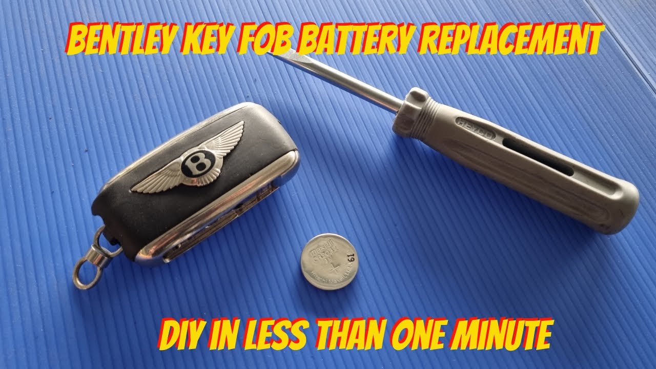 Bentley Continental Key Fob Battery Replacement - YouTube