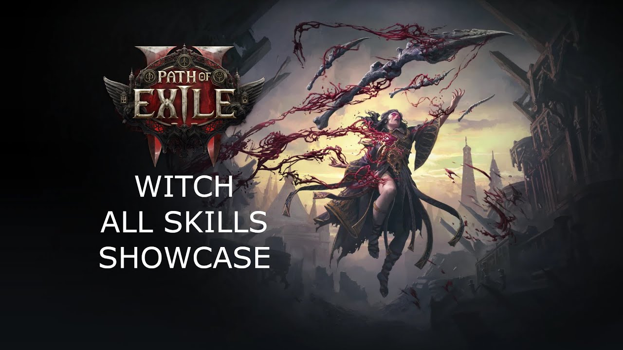 Path of Exile 2 Witch All Skills Showcase - YouTube