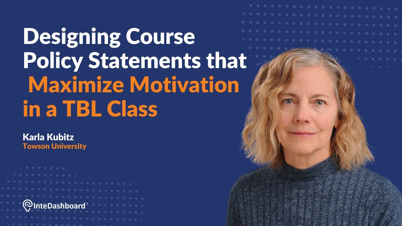 Designing Course Policy Statements that Maximize Motivation in a TBL ...