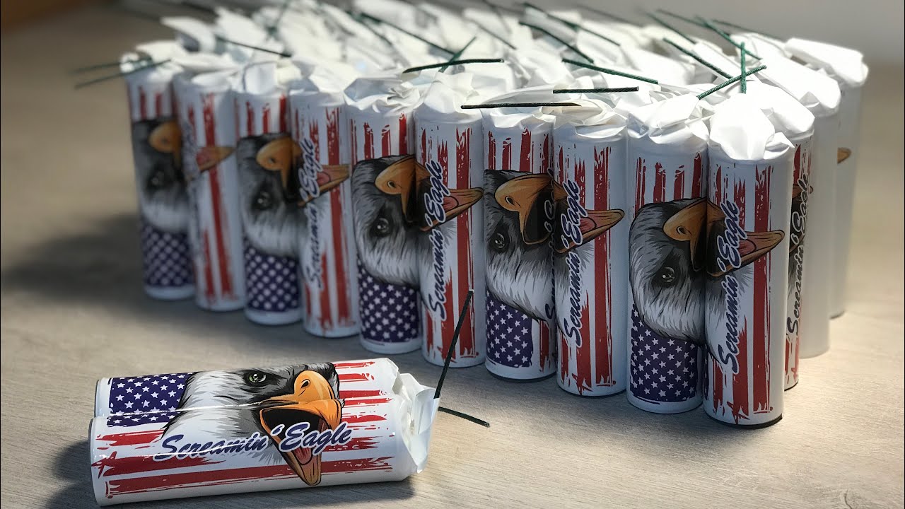 15x Screaming Eagle & 30x Bengalfeuer Funke Vuurwerk 2022 - YouTube