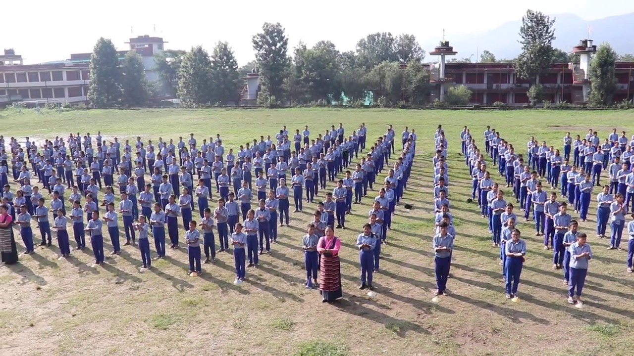 Singing Assembly at TCV School Chauntra 2019 - YouTube