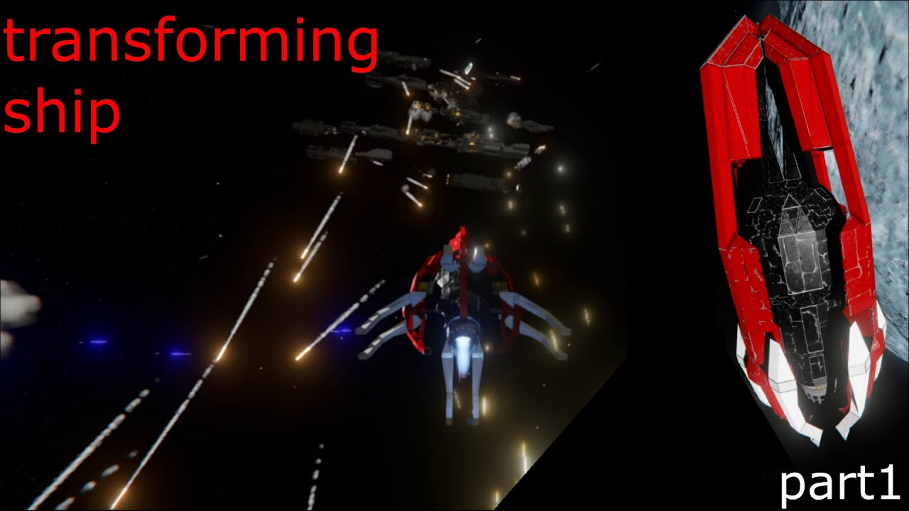 transforming ship (space engineers battle) - YouTube