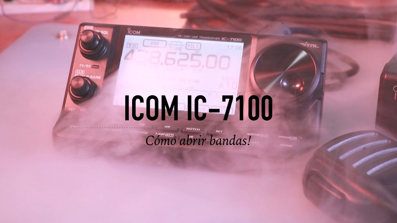 Abrir de bandas Emisora Icom IC 710 - YouTube
