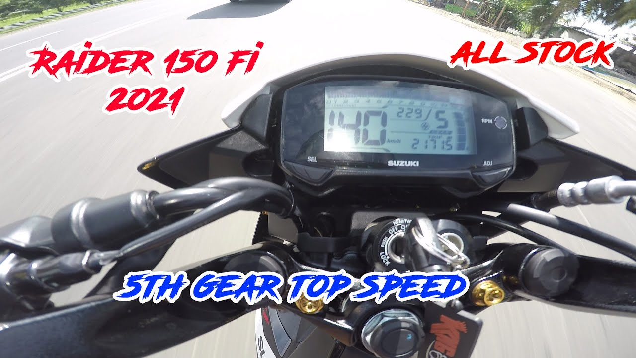 ALL STOCK RAIDER 150 FI (2021) MODEL TOP SPEED || MOTOSPYN - YouTube