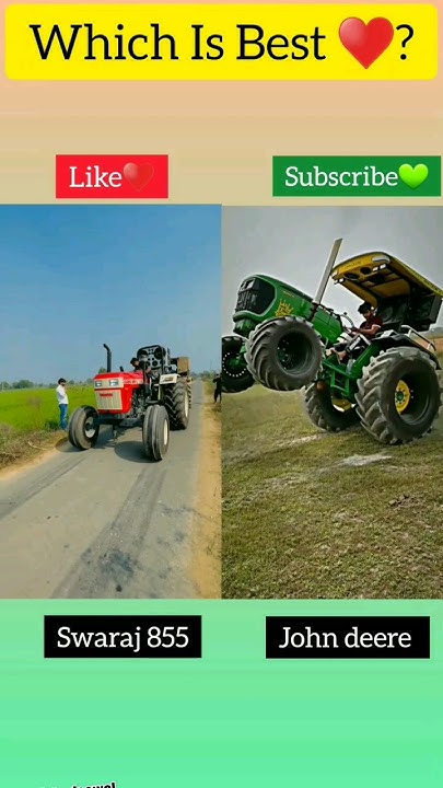 Nishu deshwal john deere + Swaraj 855 tractor tochan 😱🔥 | #swaraj #johndeere #tractor | # ...