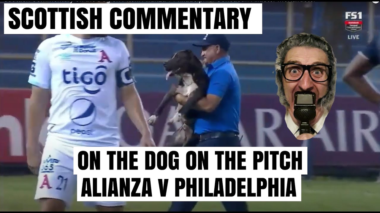 Scottish Commentary on the Dog on Pitch. Alianza v Philadelphia ...