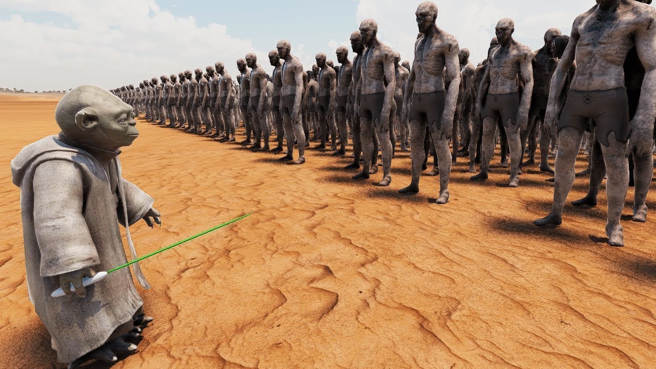 STAR WARS YODA VS 999 999X ZOMBIES - Ultimate Epic Battle Simulator ...