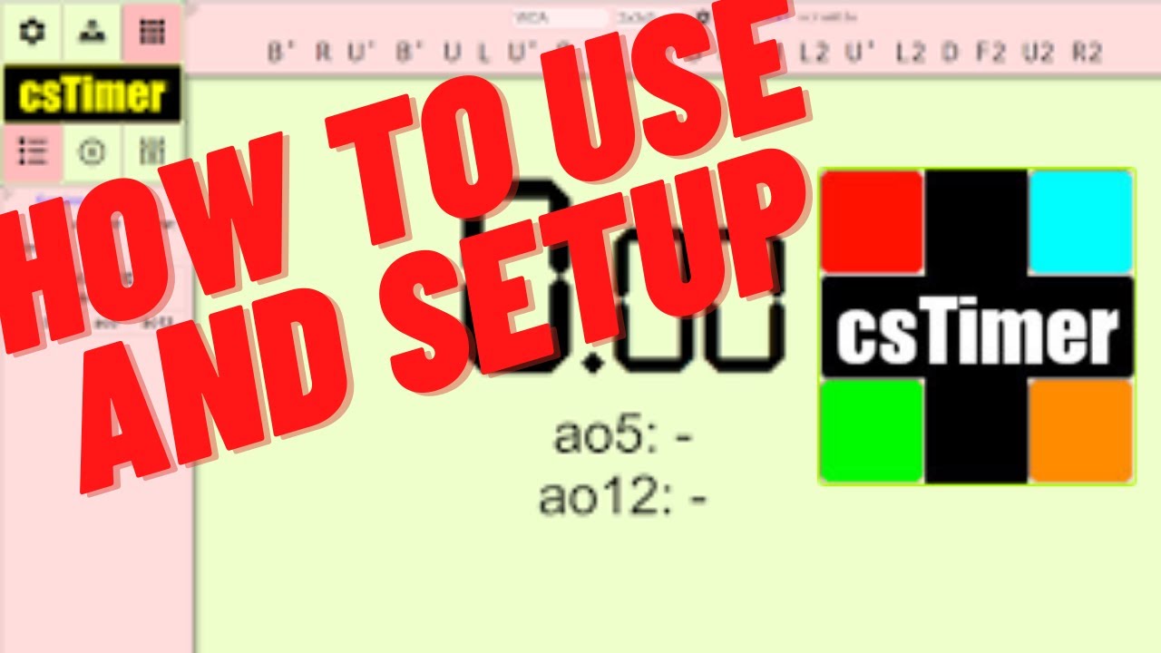 How to use and setup Cs Timer. Tutorial. - YouTube
