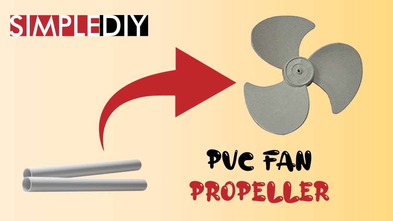 Homemade PVC Fan Propeller|Mini Hand Fan Propeller diy - YouTube