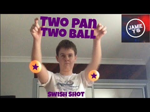 The Two Pan, Two Ball Swish Shot - Ping Pong Trick Shot *Satisfying ...
