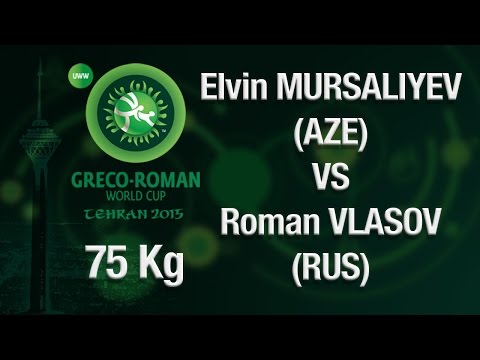 Final 1st-2nd - Greco-Roman Wrestling 75 kg - E. MURSALIYEV (AZE) vs R. VLASOV (RUS) - Tehran 2015