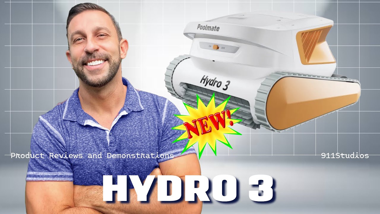 Poolmate Hydro 3 Cordless Pool Vacuum for Inground Pools, Pool Vacuum ...