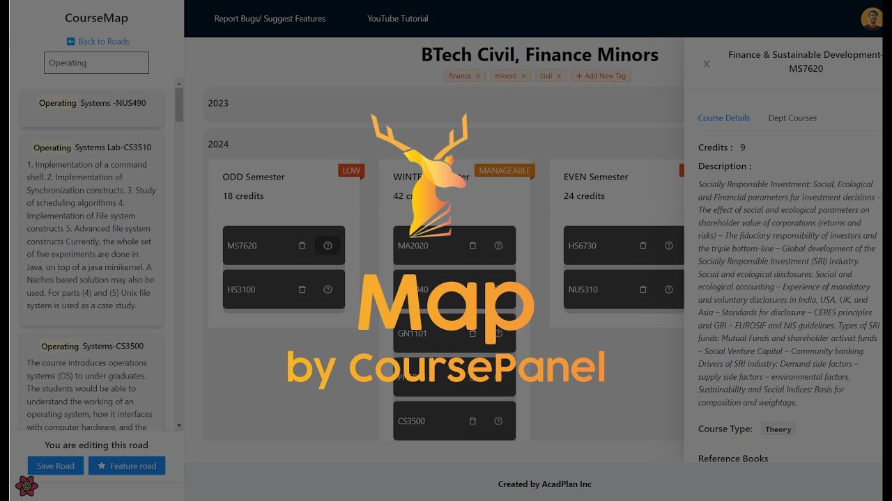 CourseMap - Plan your college roadmap - YouTube
