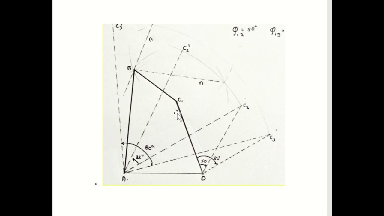 Kinematic Synthesis-Synthesis by Function Generation -Inversion Method (Four Link Mechanism ...