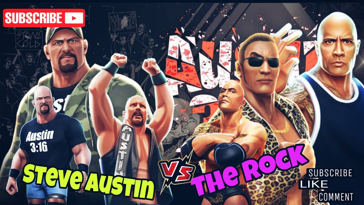 The Rock vs Steve Austin💀🔥| #trendingvideos #gamingchannel #tranding # ...