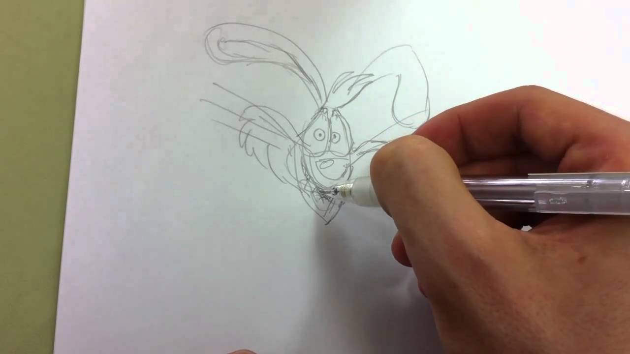 How to Draw Roger Rabbit (really SCARY part 1) Jim McGee - YouTube