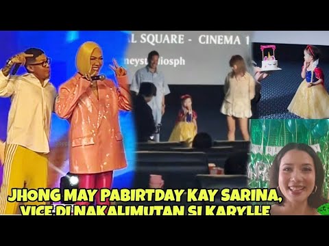JHONG HILARIO MAY PA BIRTHDAY KAY SARINA, VICE DI NAKALIMUTAN SI ...