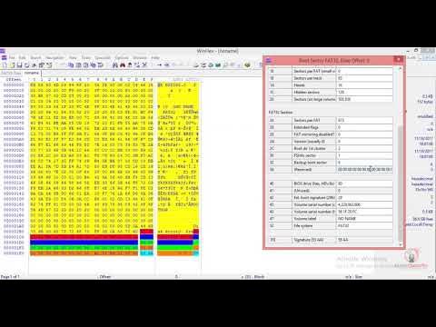 eDFP V1 course File & Disk Analysis Introduction to Analyzing FAT File System using WinHex - YouTube