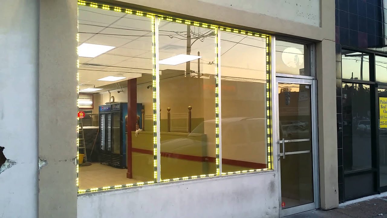 RGB LEDs installed around windows - YouTube