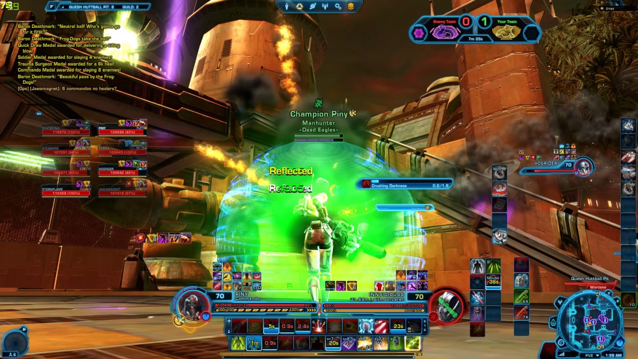 SWTOR Dead Eagles: PVP, Mando's on Sorc destruction - YouTube
