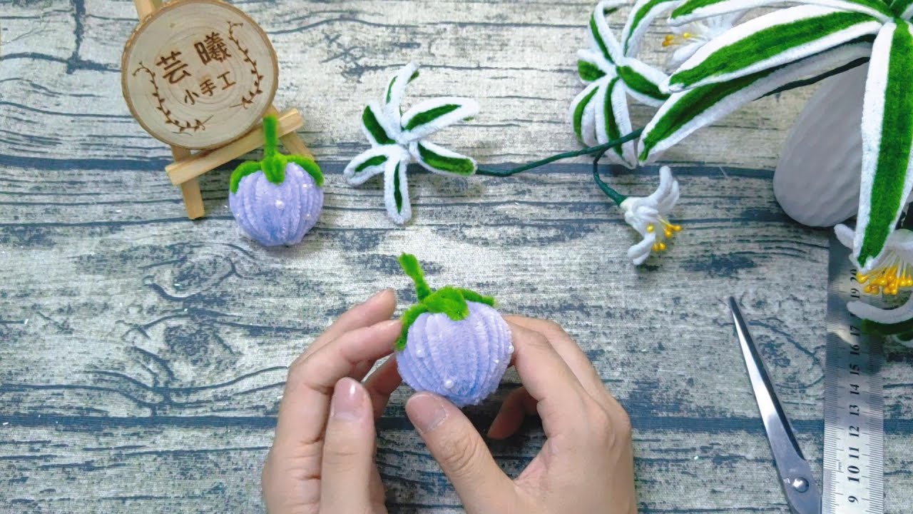 扭扭棒草莓教程（Pipe Cleaner Craft : How To Make Strawberry Fruits With Pipe ...