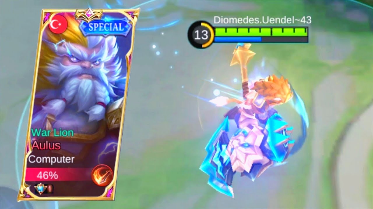 Aulus Special Skin Aulus War Lion Gameplay - Mobile legends New Skin ...