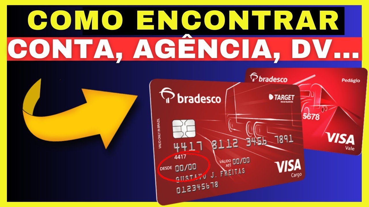 Como Encontrar Número da Conta, Agência, DV (CVV) e Vencimento no ...