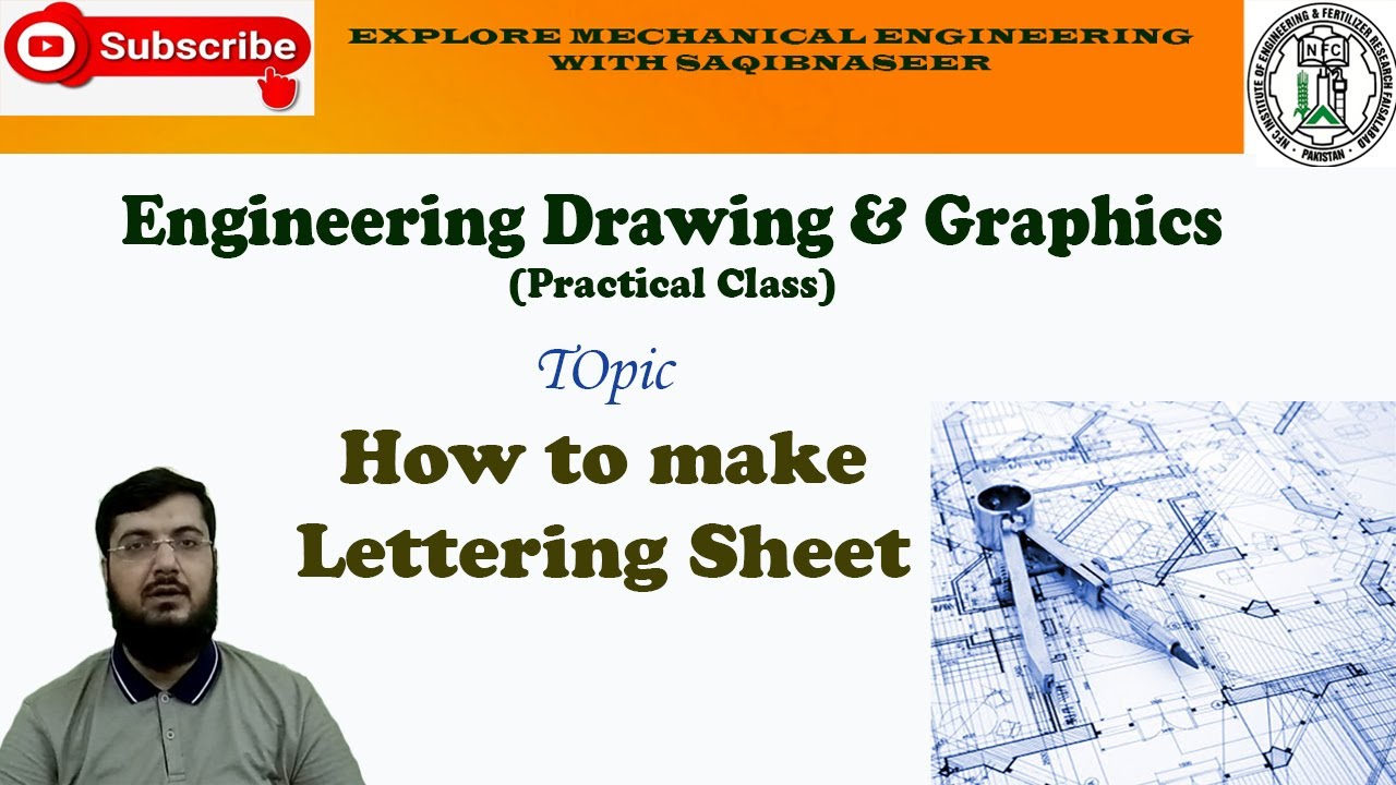 lecture 2 || Engineering Drawing & Graphics|| How to make Lettering ...