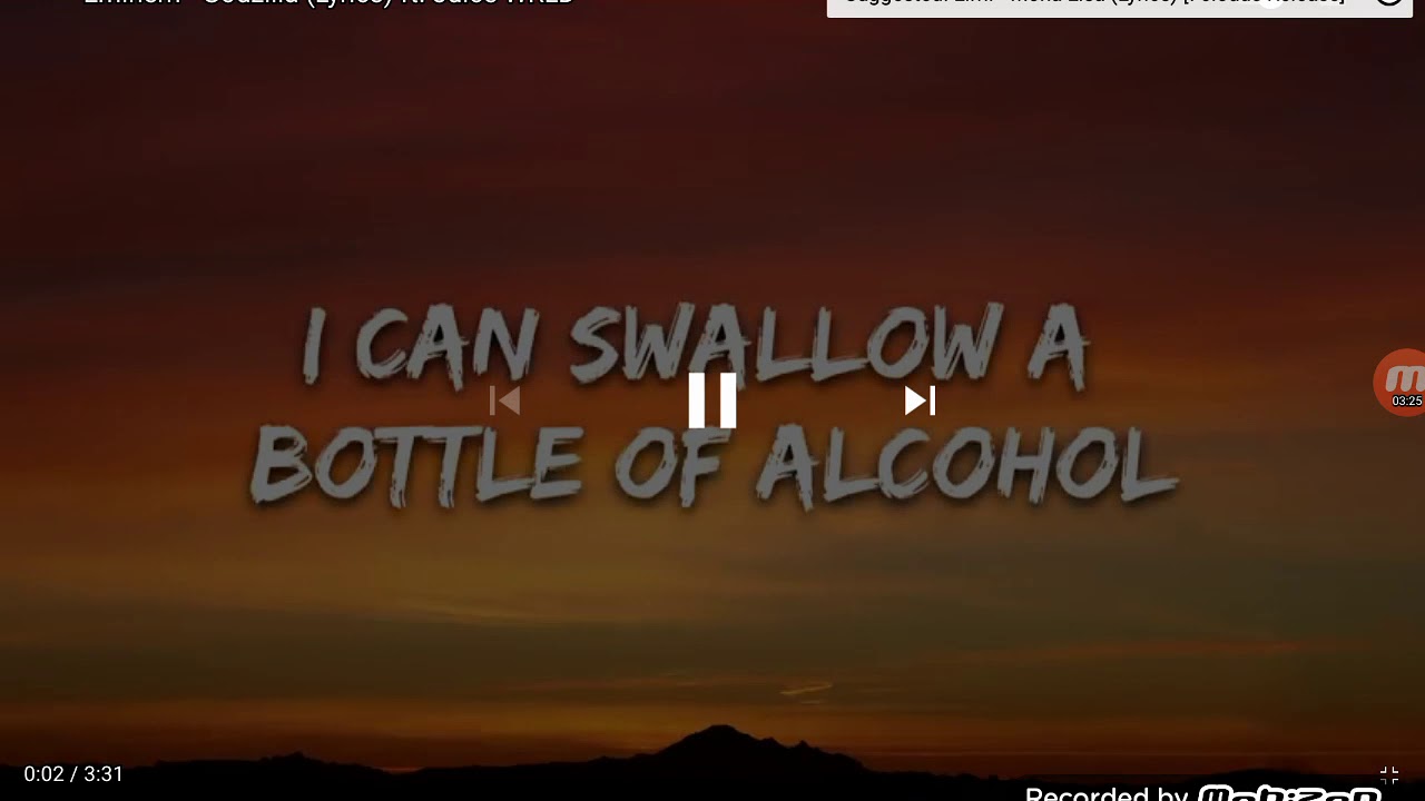 Godzilla lyrics clean vs not clean sorry about the part where the ...