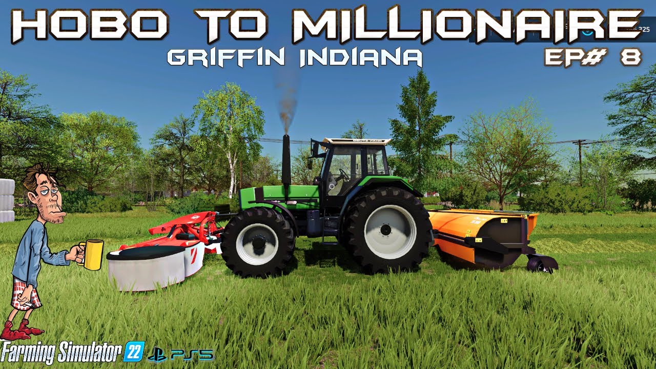 From HOBO to a Millionaire in USA - Cows are In - Griffin Indiana FS22 ...