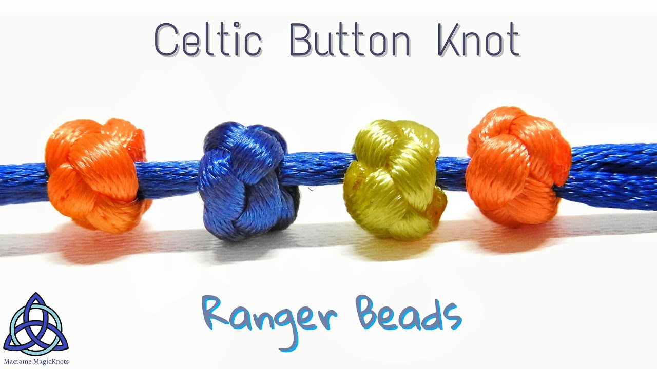 Easy Macrame Knots Craft - Macrame Celtic Button Knot / Ranger Beads ...