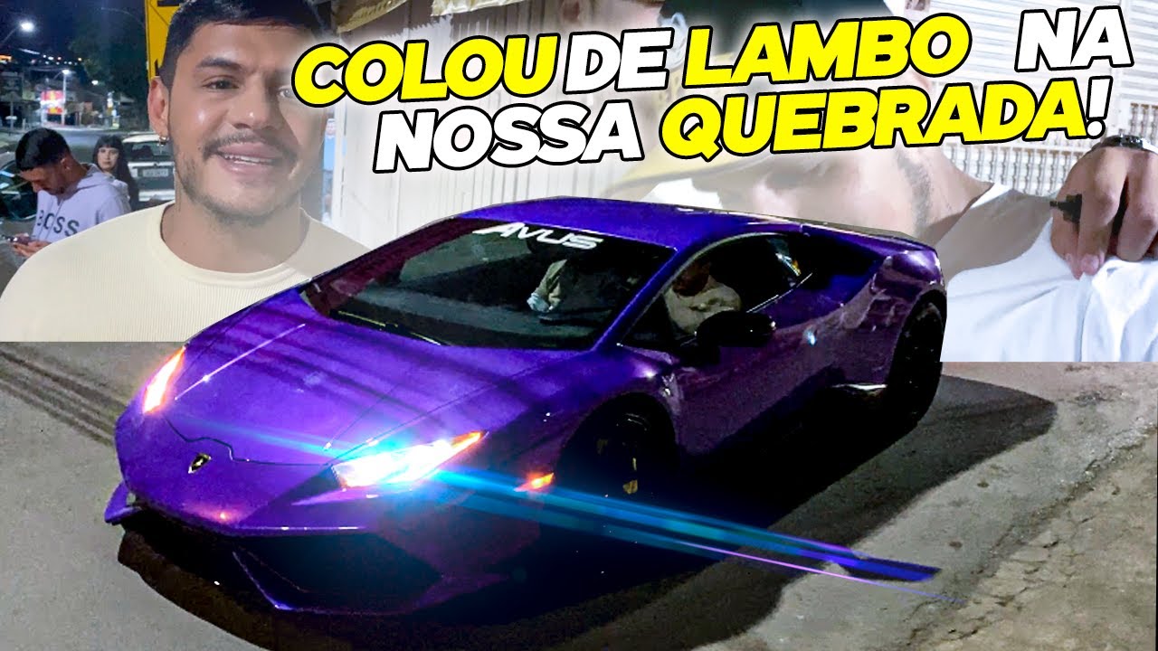 HUNGRIA COLOU NO ROLÊ COM A LAMBORGHINI ROXA - YouTube