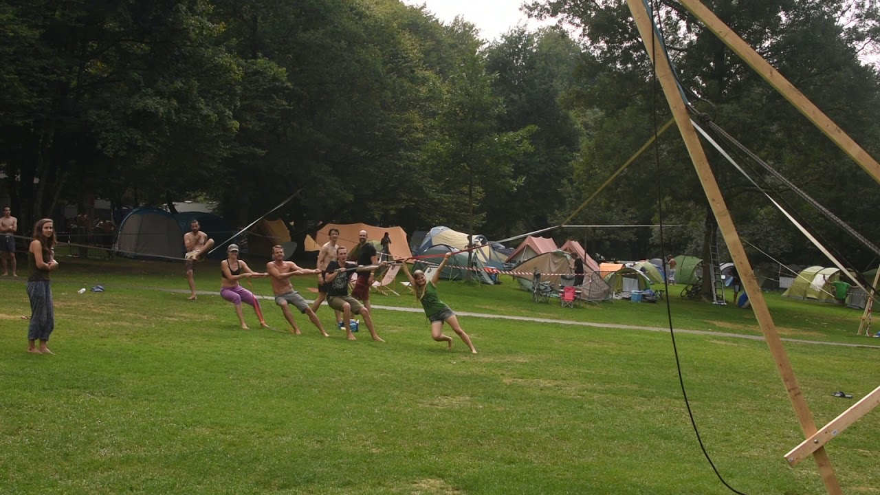 Slackline Hang-frame Sideways Pull Test - YouTube