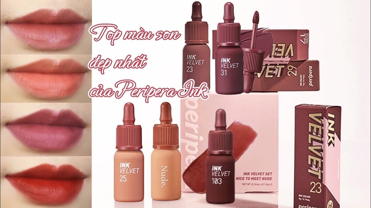 Peripera Ink Velvet 23, 25, 31, 103 | The Best Lipsticks Of Peripera ...