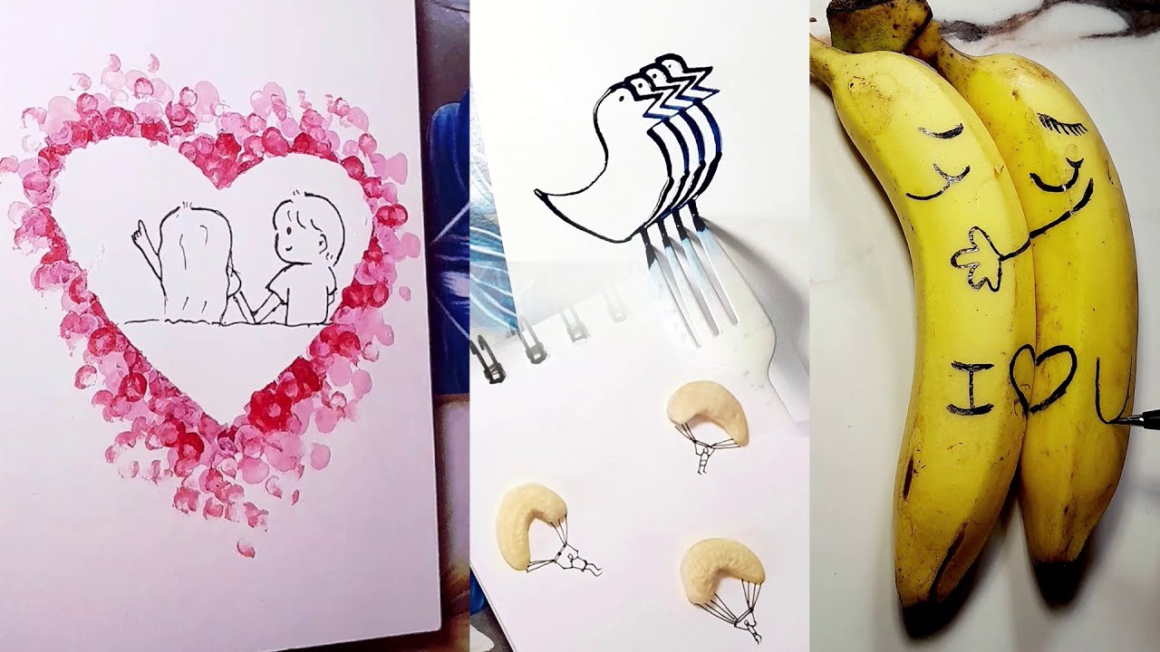 8 Simple ART Hacks and Painting Techniques for Beginners | Easy ...