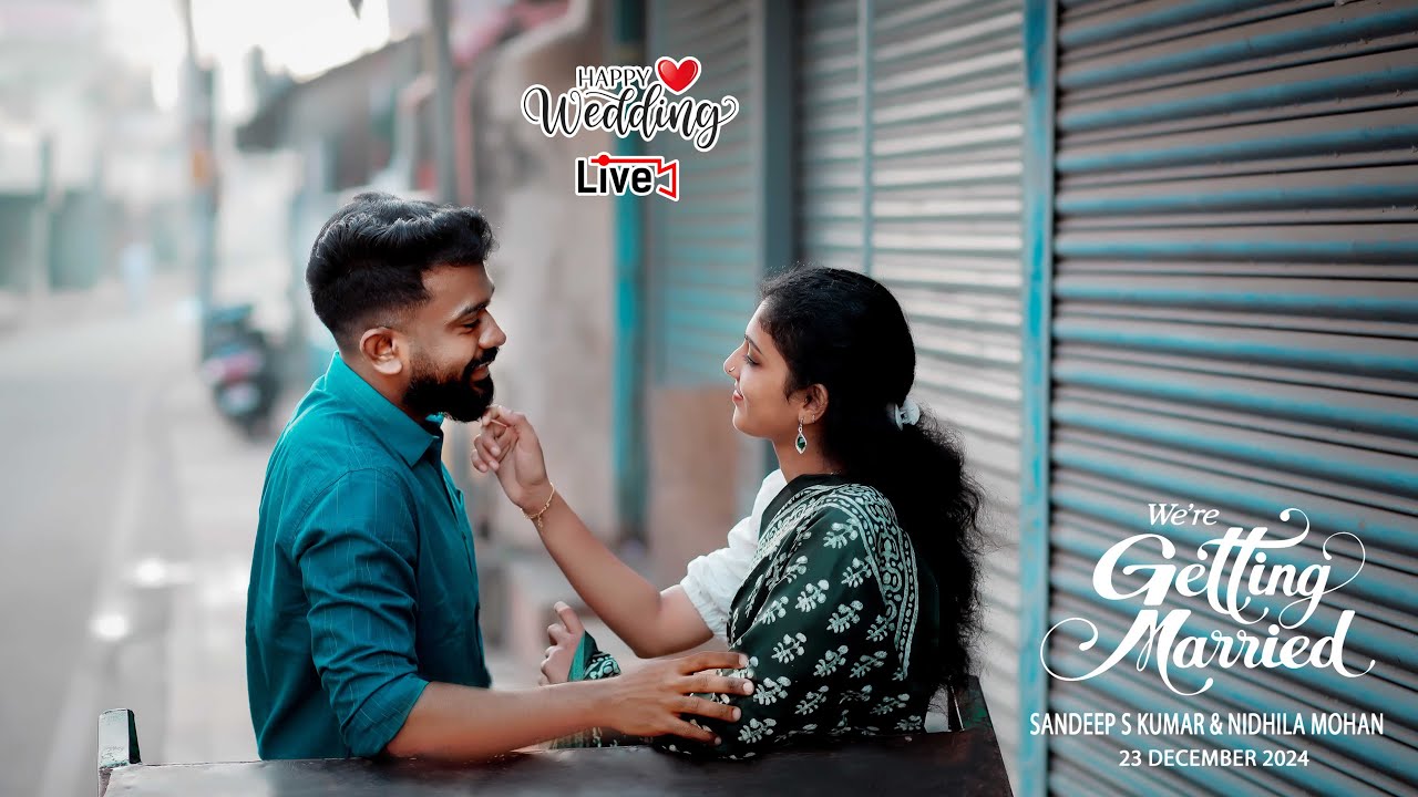 Wedding Live | Sandeep S Kumar & Nidhila Mohan - YouTube