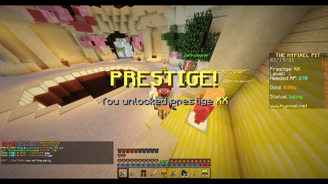 The Hypixel Pit | Prestige XX - YouTube