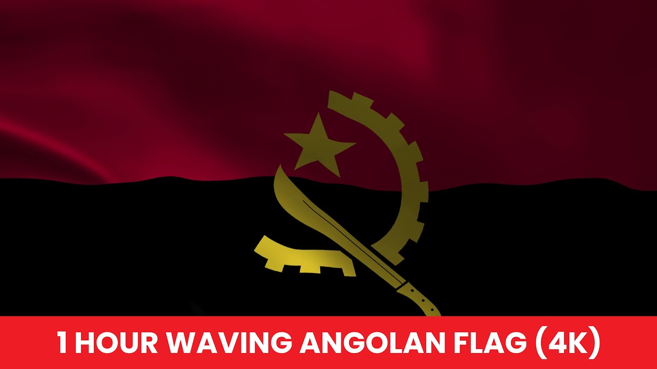 Angola Waving Flag 1 Hour Nonstop in 4K - YouTube