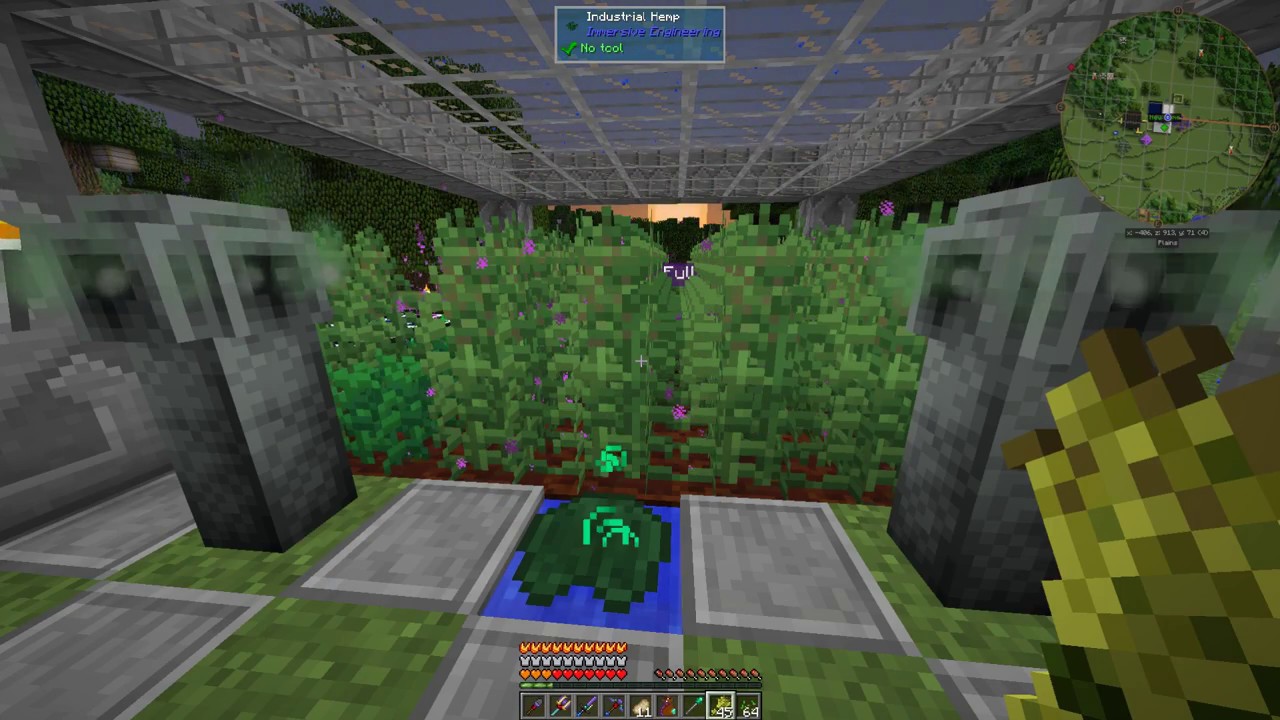 Hermitpack 1.10.2 - v1.4.0 - Industrial Hemp production. - YouTube