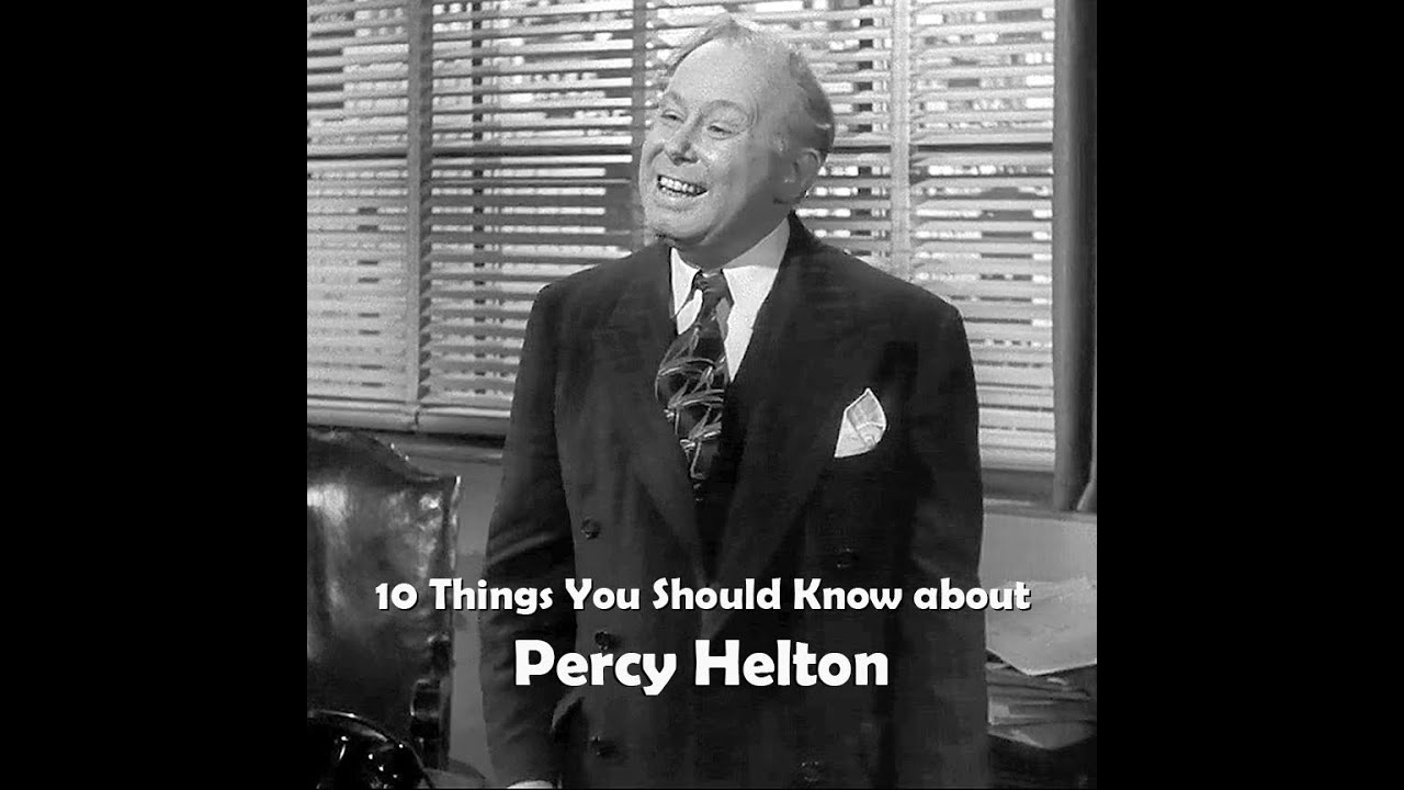 10 Things You Should Know About Percy Helton - YouTube