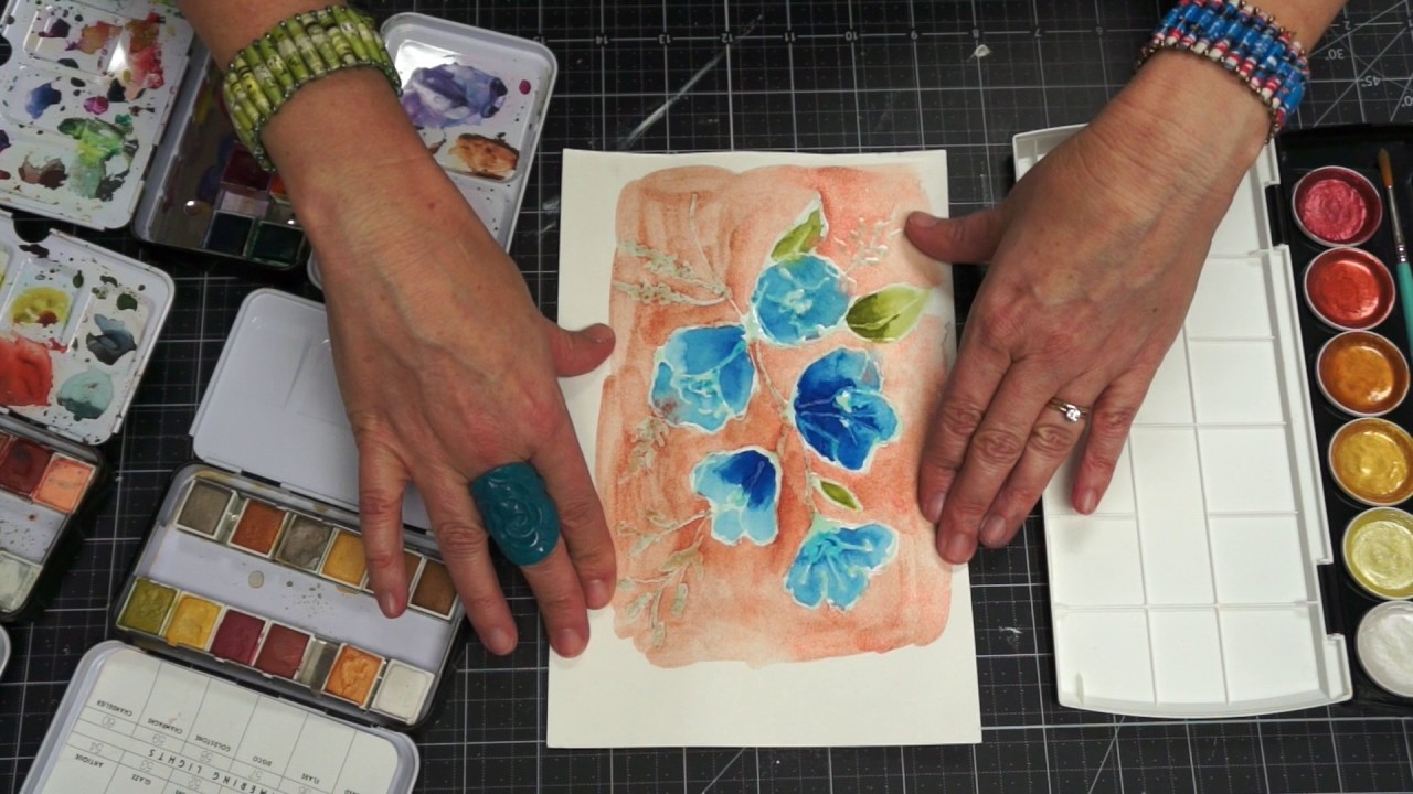 Christine Adolph Watercolor Resist Pen - YouTube