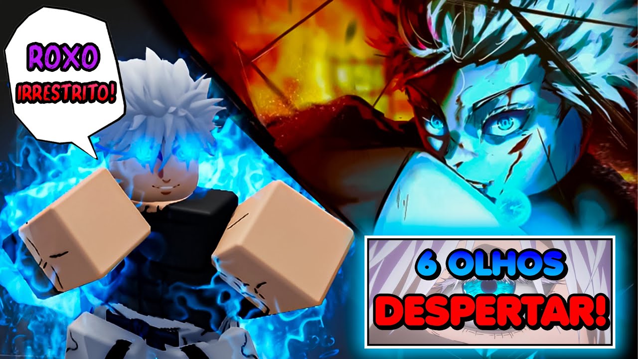 DESPERTEI O PODER DOS 6 OLHOS DO SATORU GOJO NA UPDATE DO JUJUTSU ...