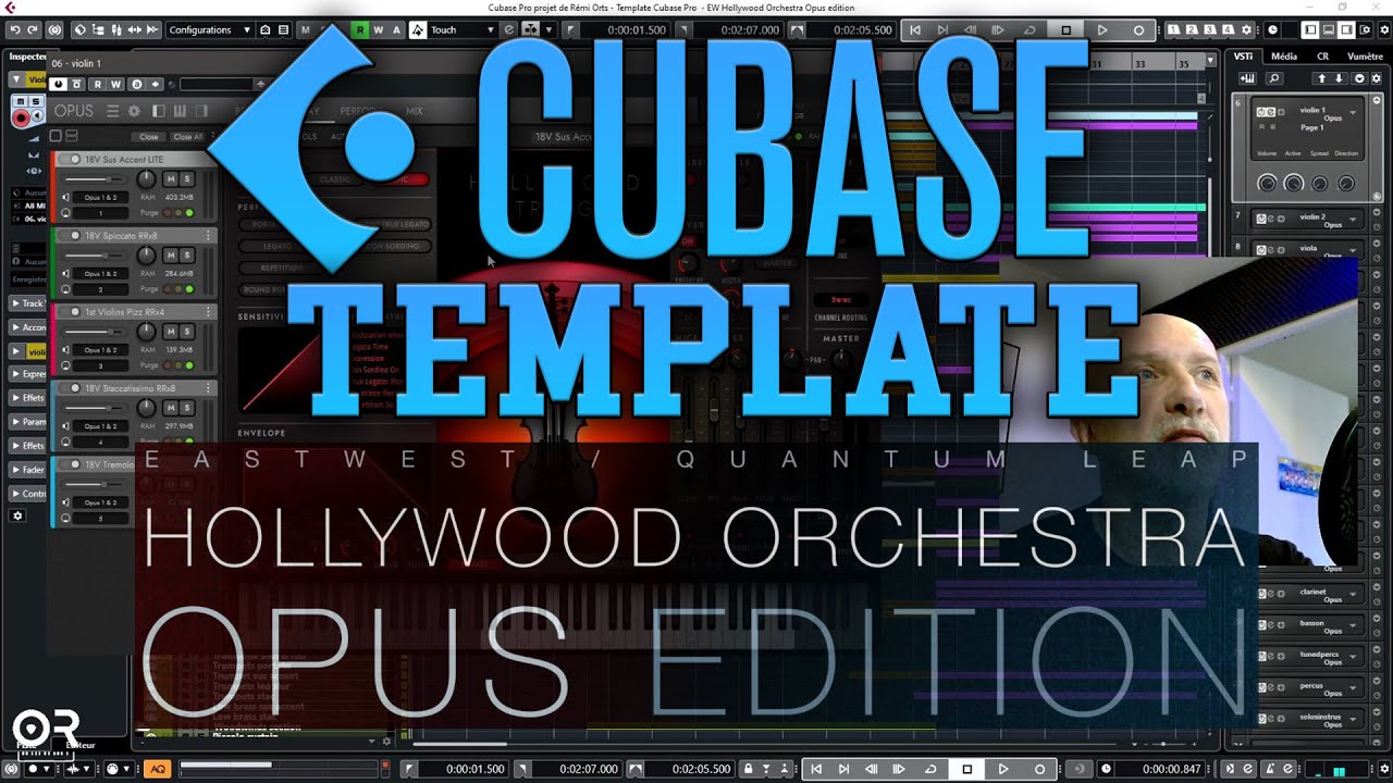 Template Cubase Pro - EW Hollywood Orchestra Opus Edition - YouTube