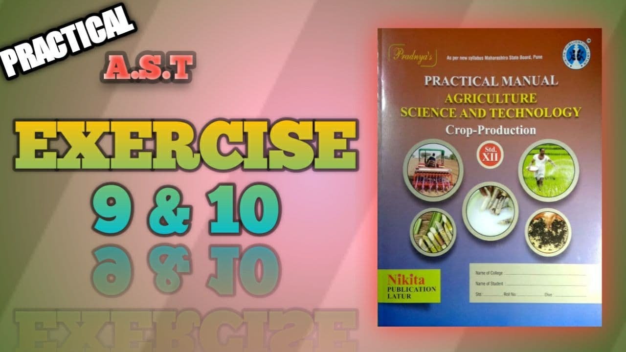 PRACTICAL | EXERCISE - 9 & 10 | CLASS 12TH | L - 14 - YouTube